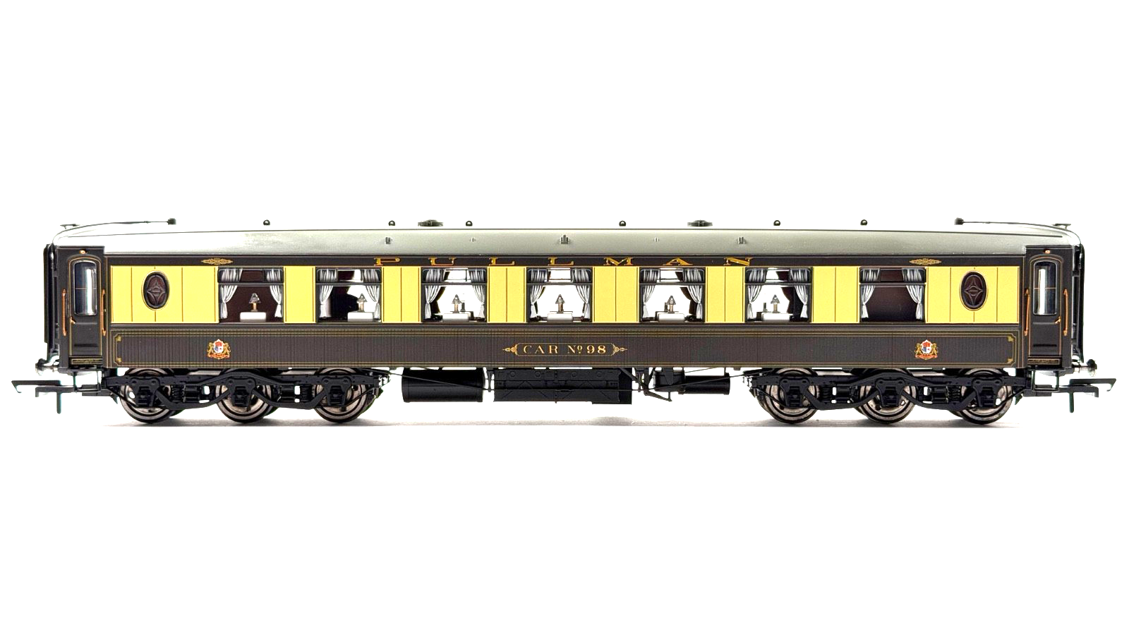 HORNBY 00 GAUGE - R4385 - 12 WHEEL PULLMAN 3RD CLASS PARLOUR CAR COACH ...