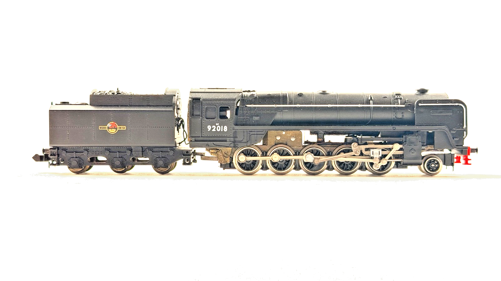 MINITRIX N GAUGE - N207 - BR BLACK 2-10-0 CLASS 9F LOCOMOTIVE 92018 BO ...